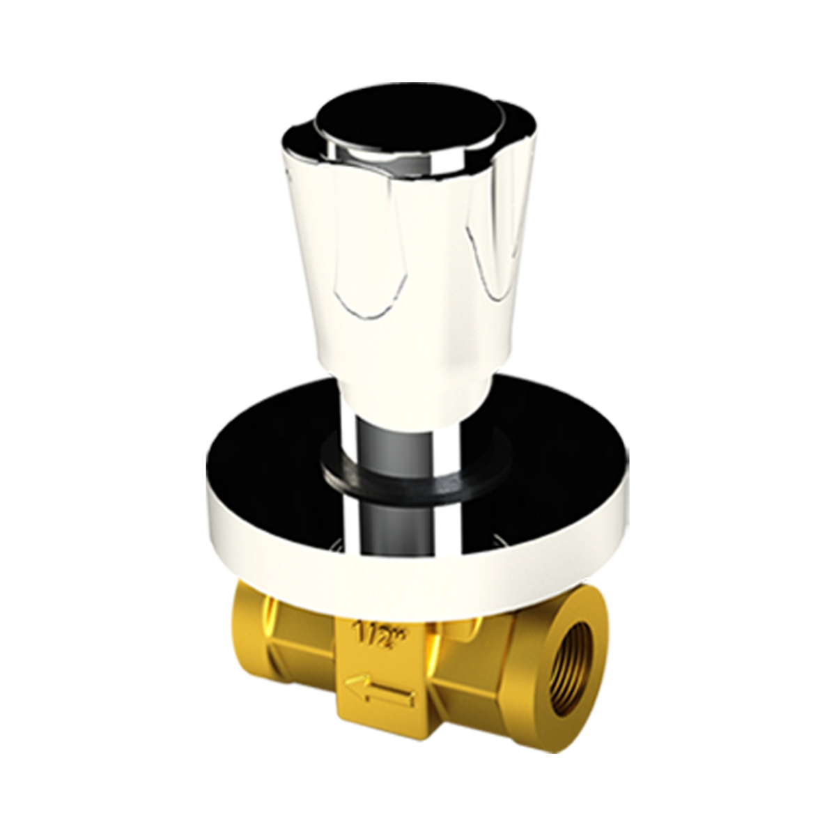 In-Wall Stop Valve 3/4" Premium - Rosa